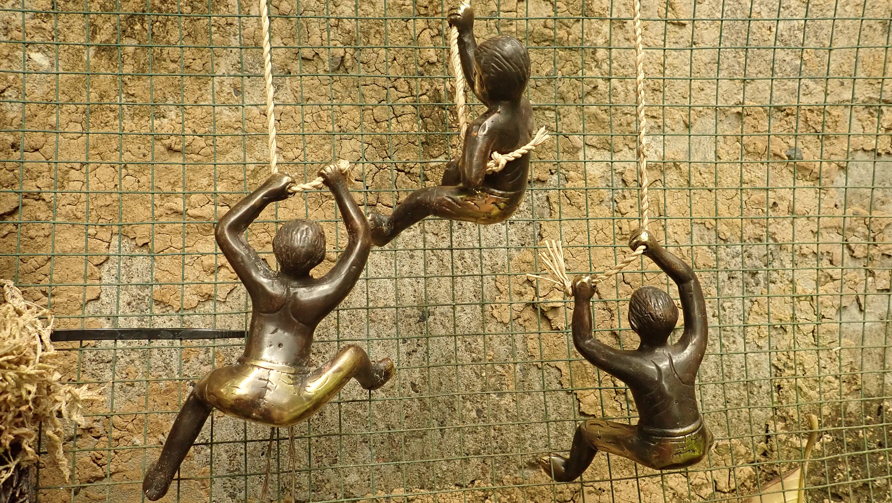 Climbing Men Solid Bronze Wall Sculptures Solid Brass Metal 3 - Etsy