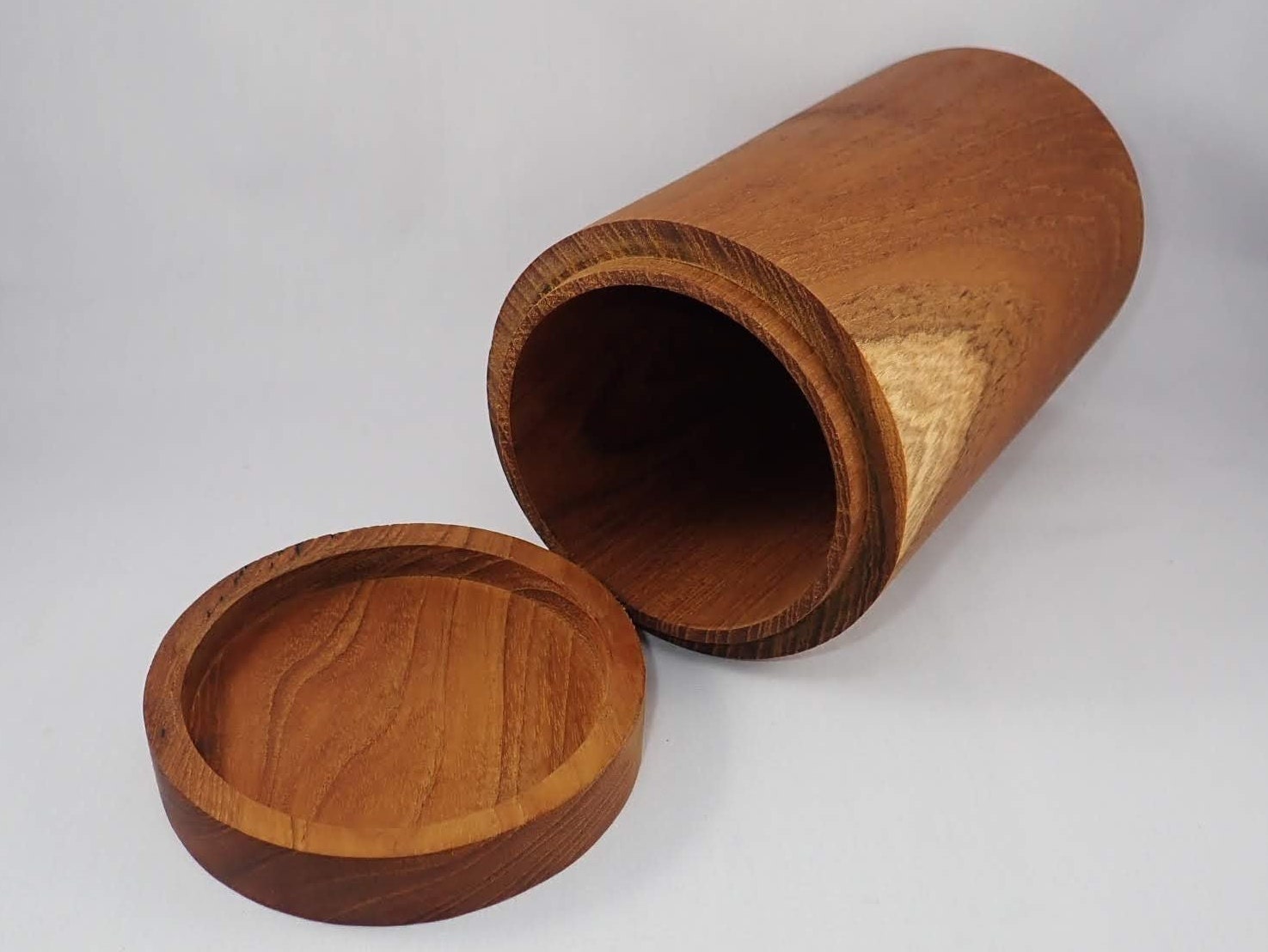 Teak air tight stash canister. Marijuana storage container | Etsy