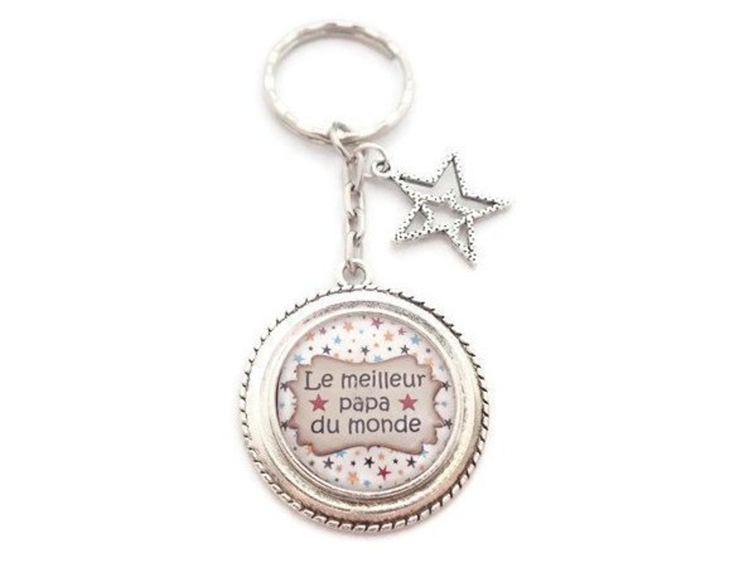Dad Key Ring, Dad Gift, the Best Dad in the World, Father's Day Gift ...