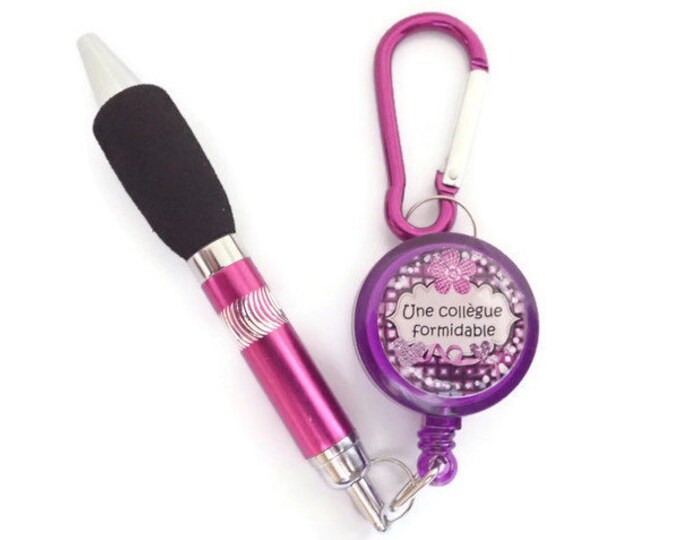 Pen With Winding Cable, Badge and Musket, a Great Colleague, Work ...