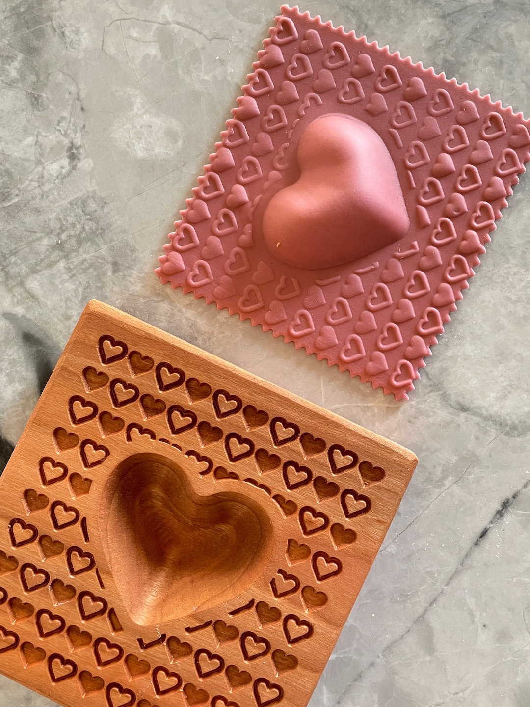 Hearts / Ravioli Mold / Walnut - Etsy