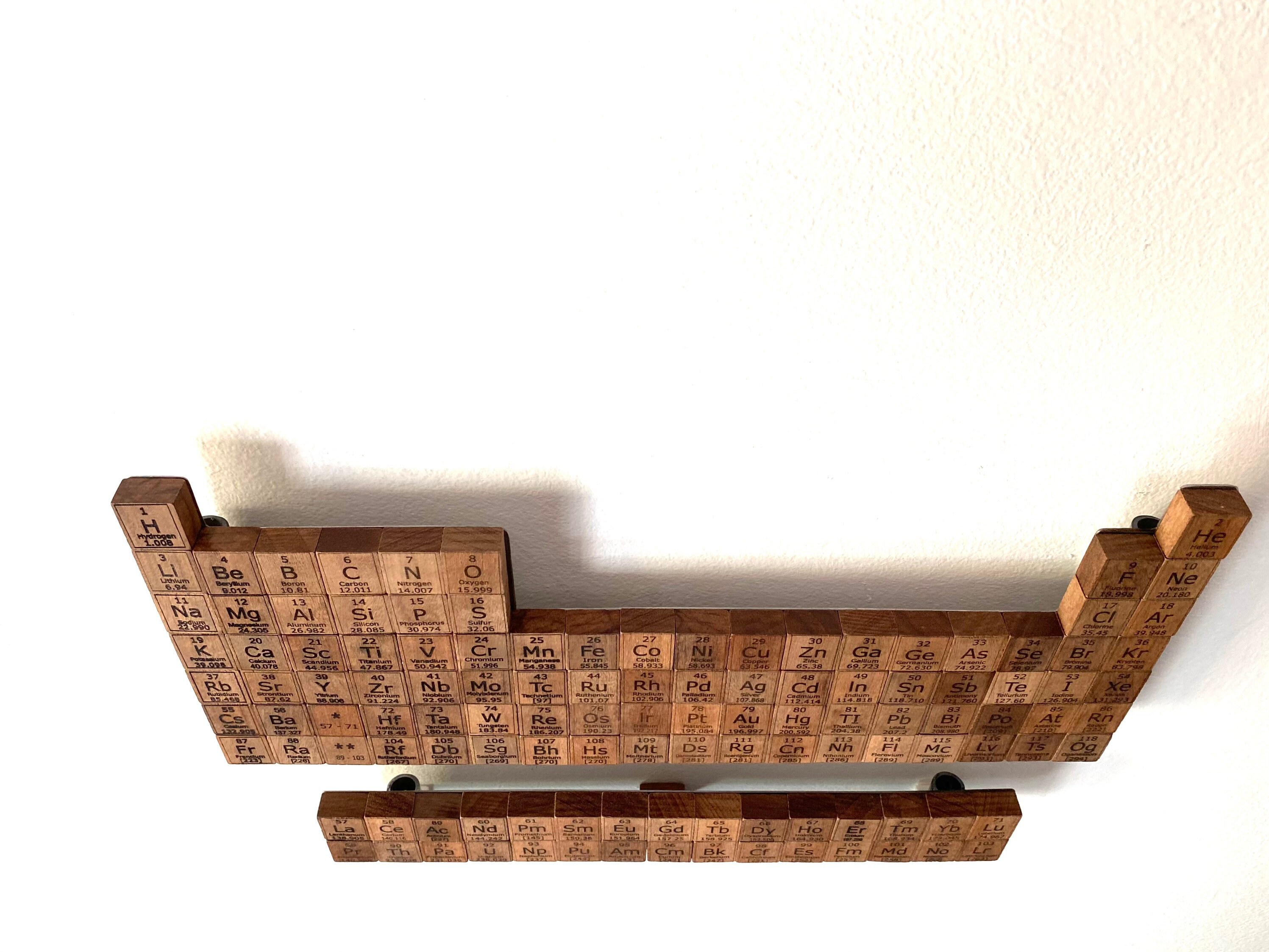 Periodic Table Made of Wood - Etsy