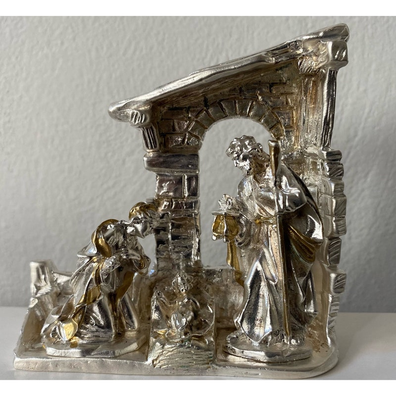 Pewter Nativity Set - Etsy