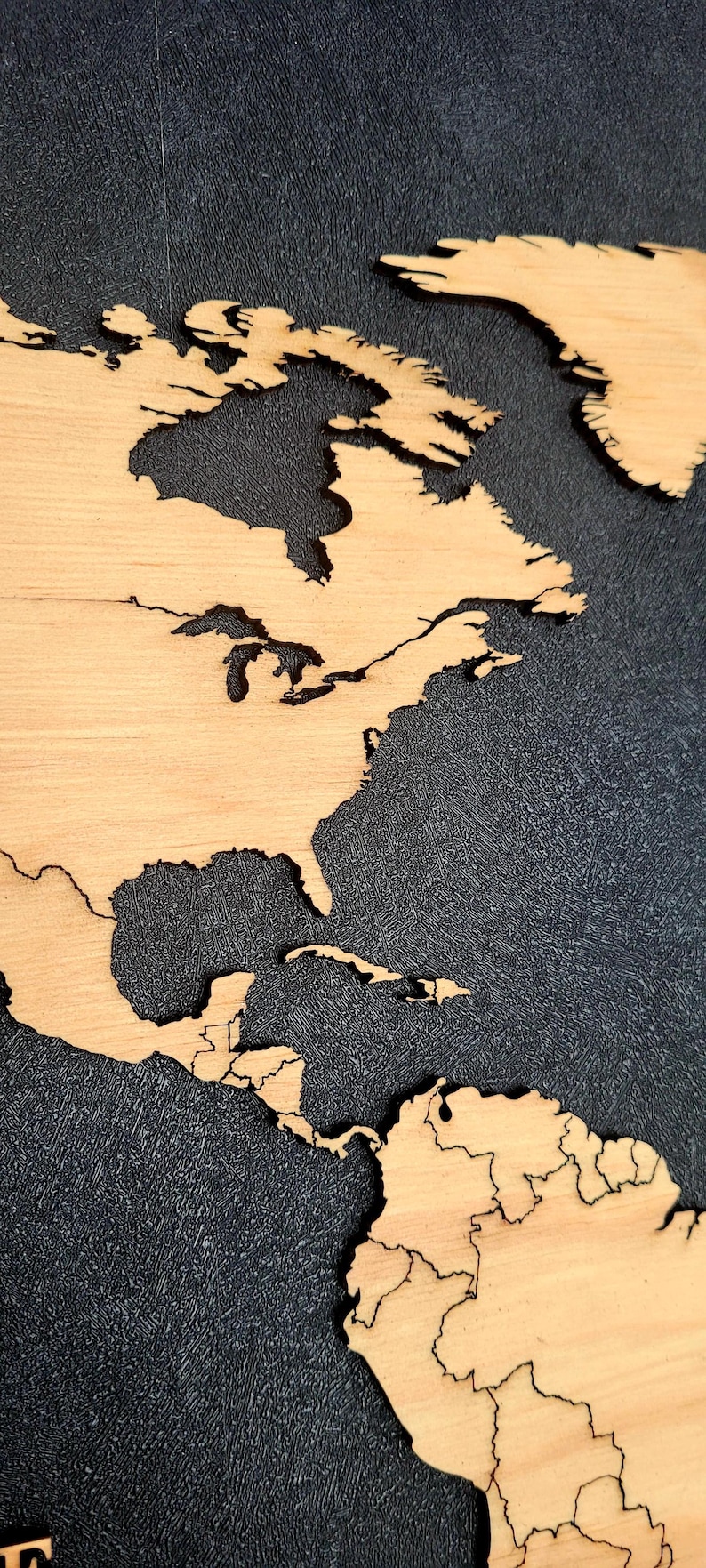 DXF, SVG, AI, Lightburn File for Laser Cutting World Map Wall Art - Etsy UK