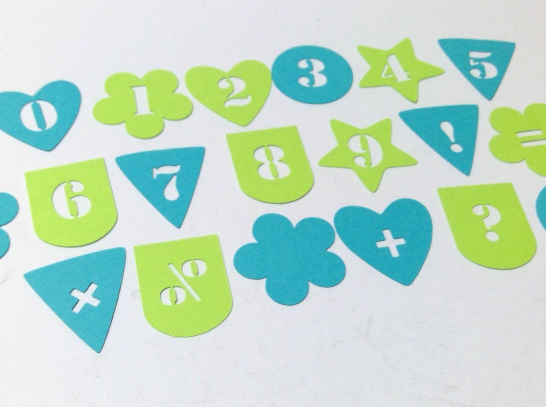 Pennant Numbers Cutting File SVG DXF FCM, Number, Heart, Birthday ...