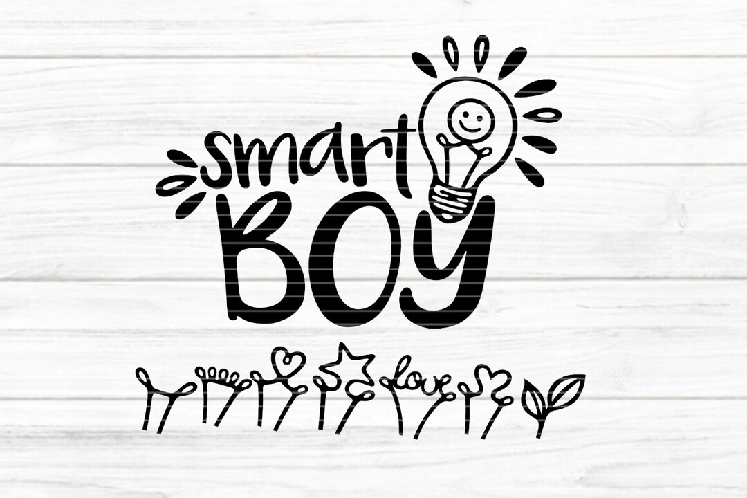 Smart Boy Plotterdatei SVG DXF FCM Geschenk smart Baby Sohn - Etsy.de
