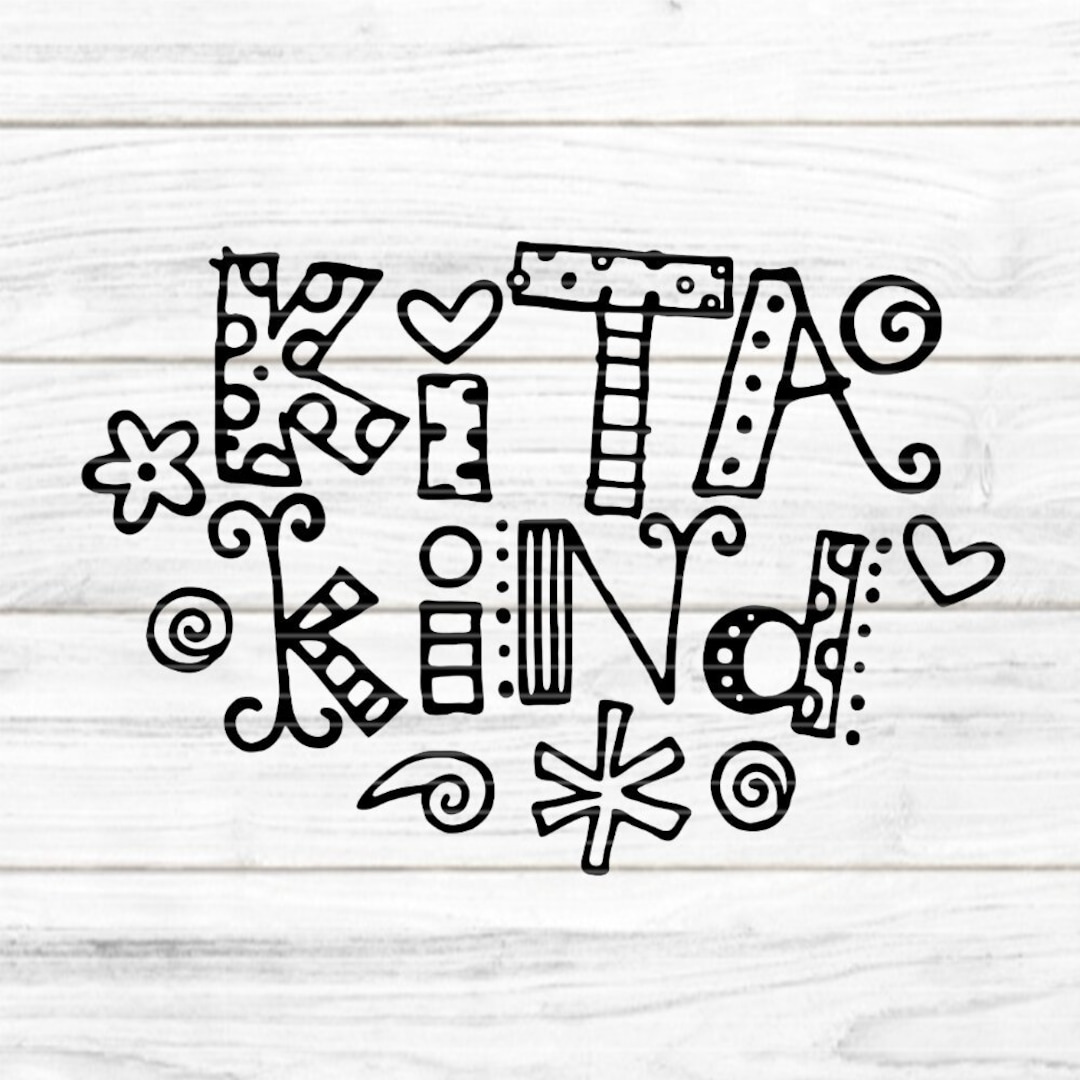 Daycare Child Plotter File SVG DXF FCM, Font, Kindergarten, Day Care ...