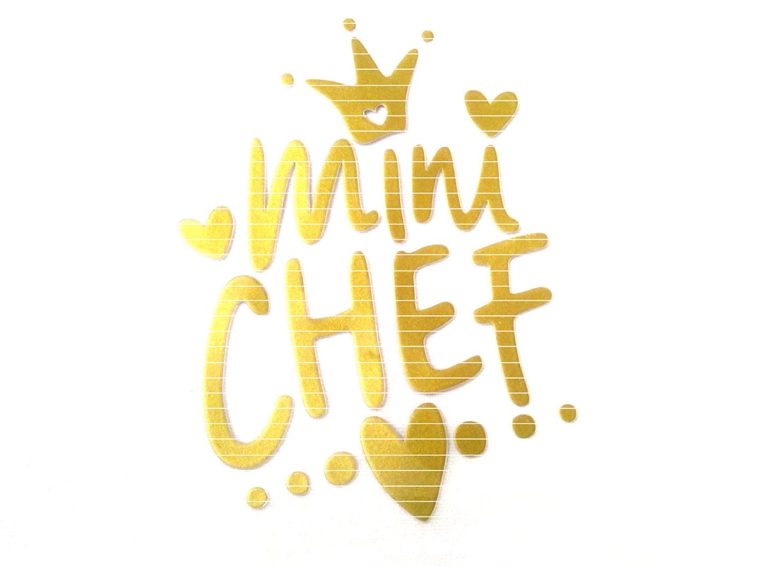 Mini Chef Cutting File SVG DXF FCM Baby Crown Boss - Etsy