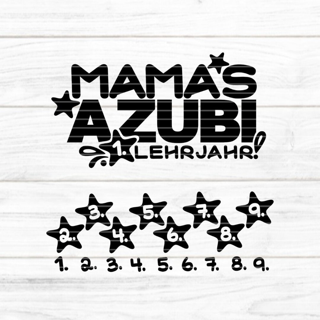Mama's Apprentice Plotter File SVG DXF FCM, Baby, Mom, Numbers 1-9 ...