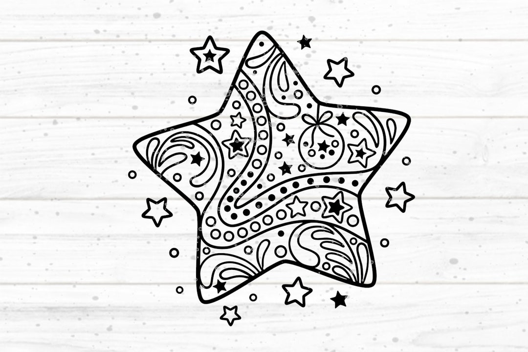 Star Filigree Cutting File SVG DXF FCM, Filigree, Decoration, Star ...