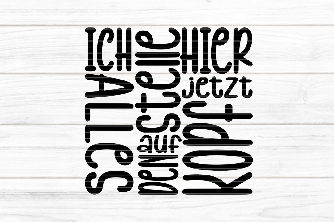 Auf Den Kopf Plotterdatei SVG DXF FCM Kinder Mann Frau - Etsy Australia