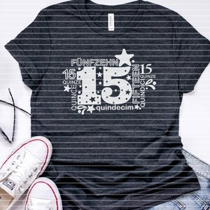 Fifteen Cutting File SVG DXF FCM, 15, Kids, Fifteen, Number, Birthday ...