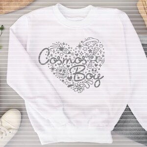 Cosmos Boy Cutting File SVG DXF FCM, Space, Galaxy, Text, Outer Space ...