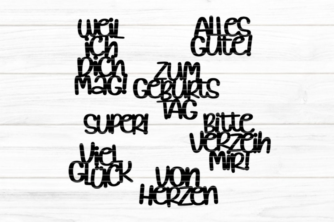 Texts Super Plotter File SVG DXF FCM, Good Luck, Super, All the Best ...