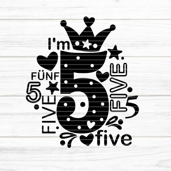 Crown Number - Etsy
