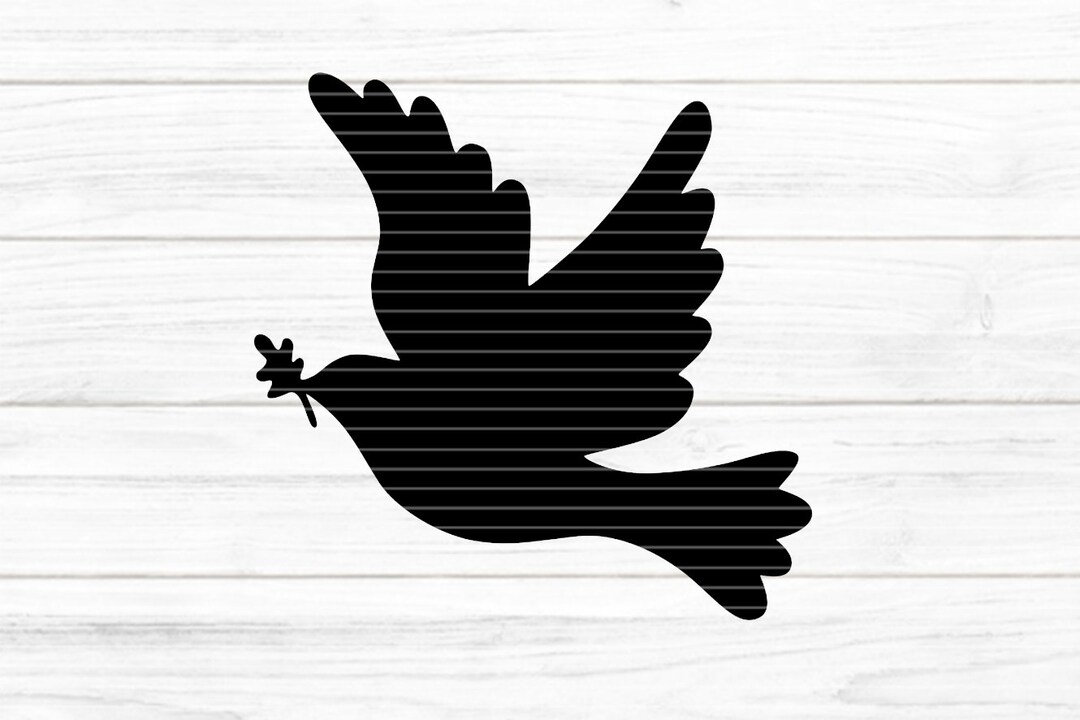 Friedenstaube Plotterdatei SVG DXF FCM, Taube, Frieden, Konfirmation ...