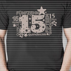 Fifteen Cutting File SVG DXF FCM, 15, Kids, Fifteen, Number, Birthday ...