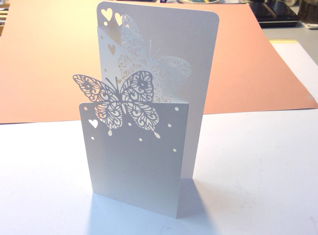 Karte Schmetterlinge Plotterdatei SVG DXF FCM, Liebe, Karte, Blumen ...