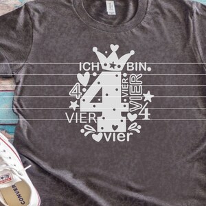Zahl 4 Plotterdatei SVG DXF FCM, Kinder, Krone, vier, Nummer, 4 ...