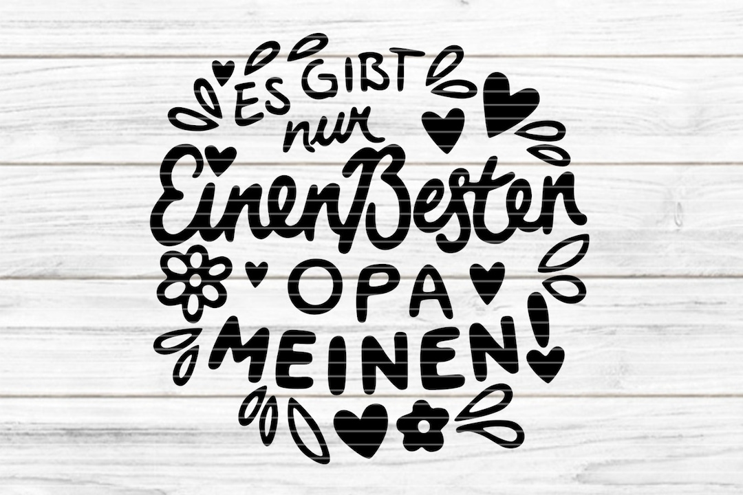 Bester Opa Plotterdatei SVG DXF FCM Vatertag Opa Großvater - Etsy