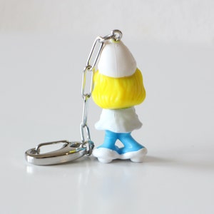 Smurfette Keychain in Silver Stainless Steel Handmade - Etsy