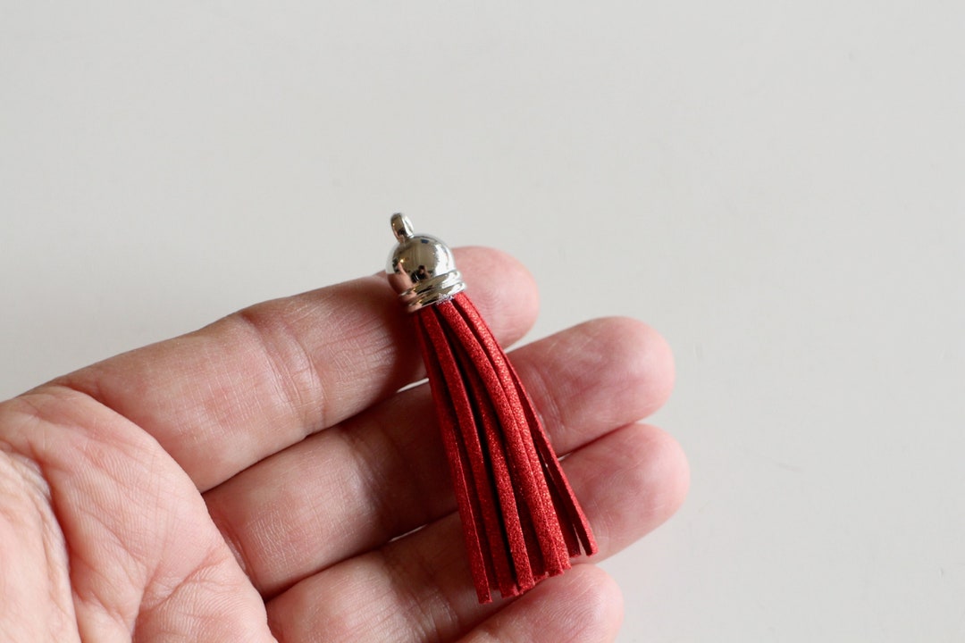 6 Shiny Red Glitter Pom Poms 60 Mm Handmade - Etsy