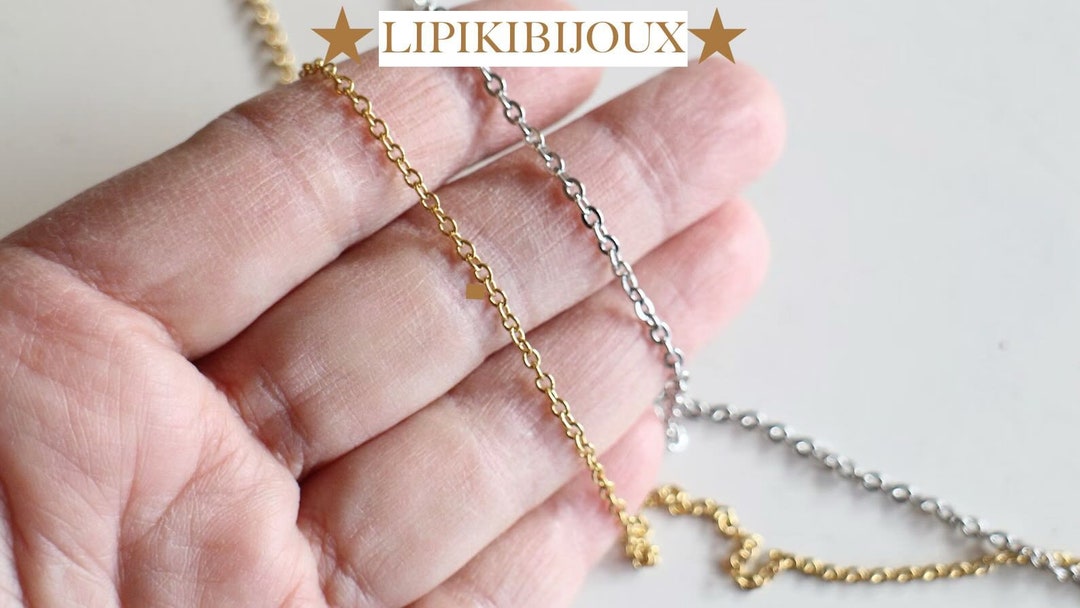 One Meter of Stainless Steel Mesh Chain in Your Choice of Gold - Etsy