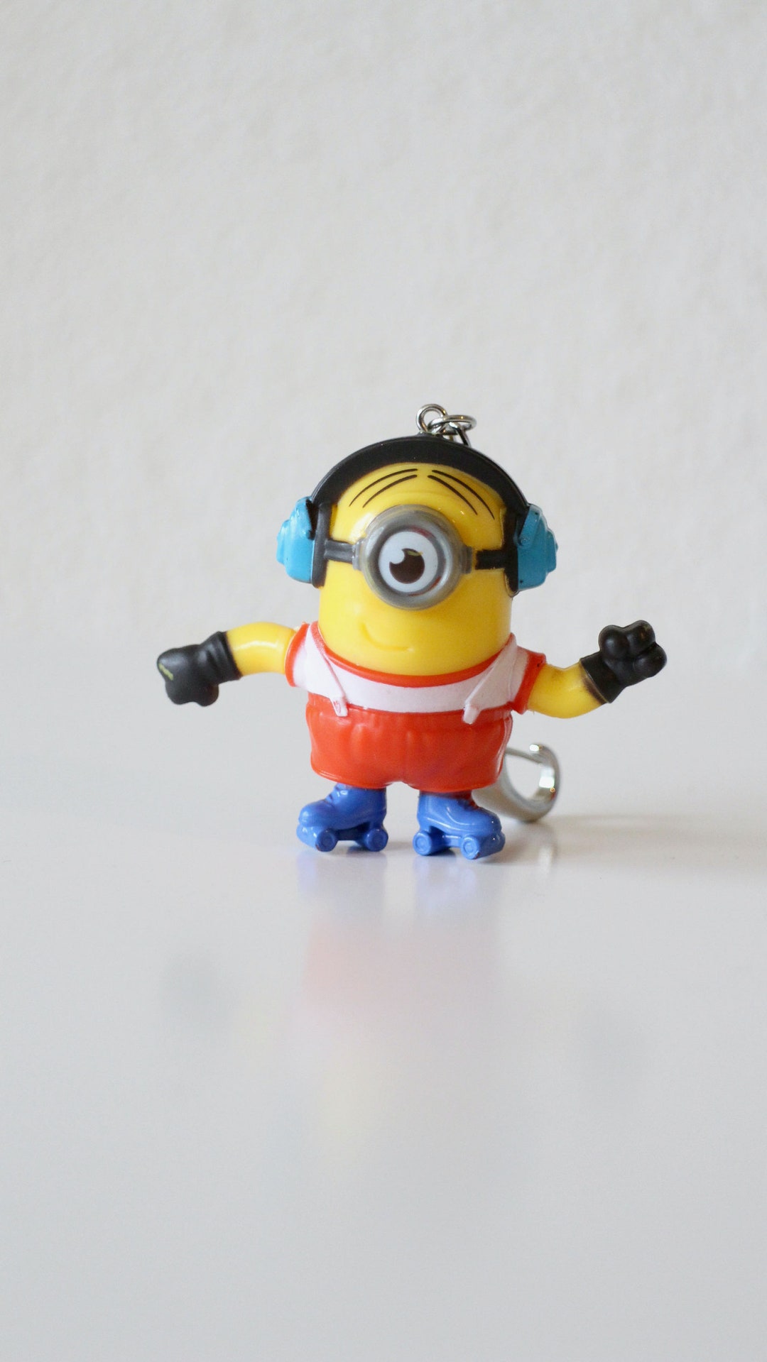 Minion Keychain in Silver Stainless Steel, Handmade - Etsy