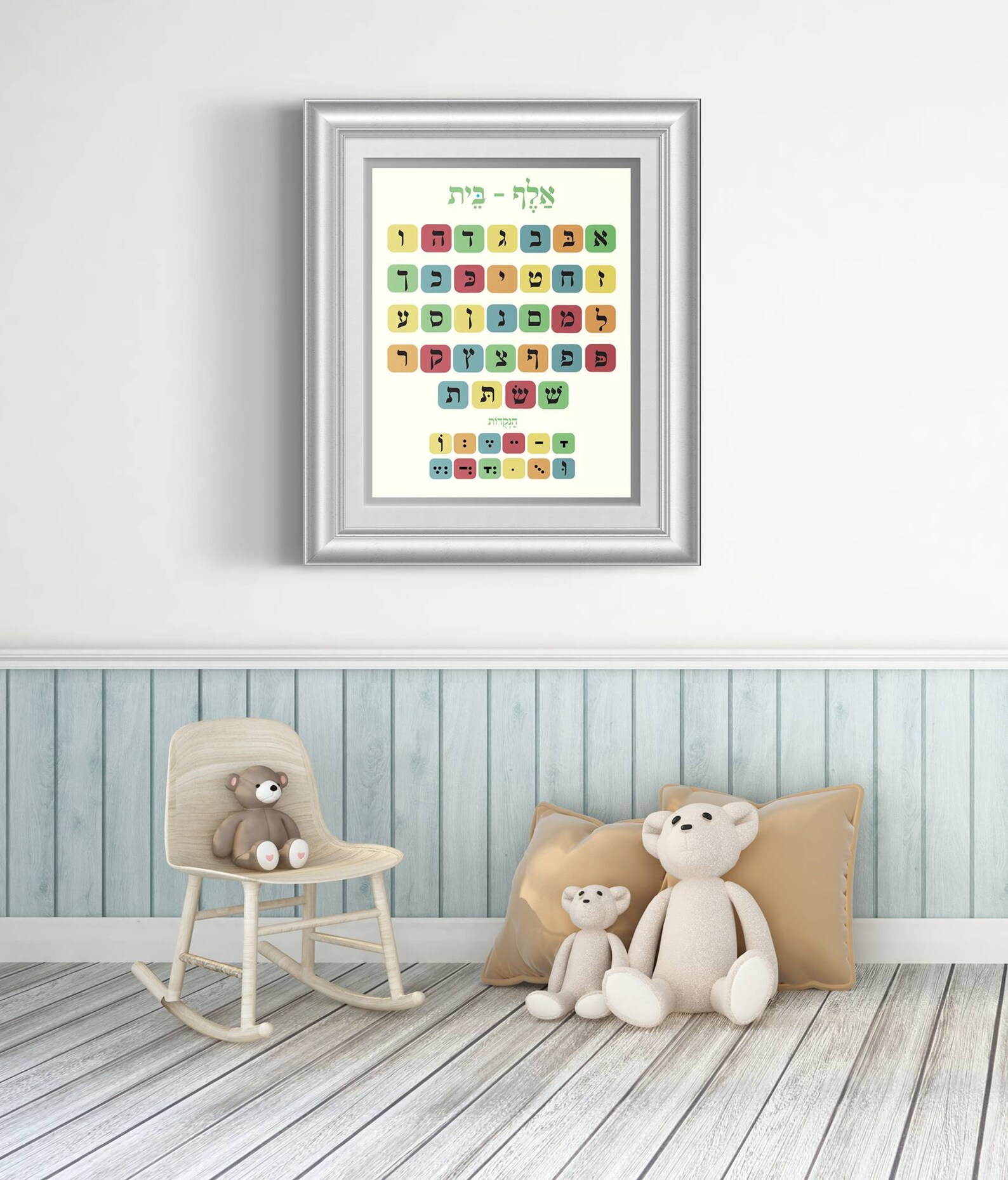 Vintage Alef Bet Poster for Children - Etsy