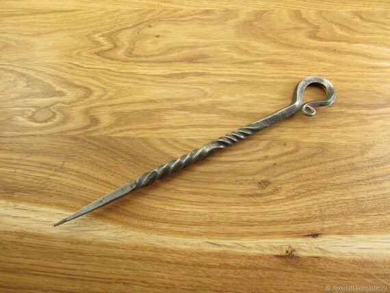 Forged Fork. Single-pronged Fork. Viking's Fork. Metal | Etsy