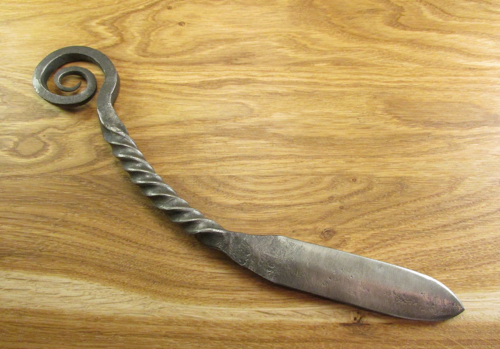 Ritual Spiral Dagger Athame Magic Hand Forged Wicca Power | Etsy