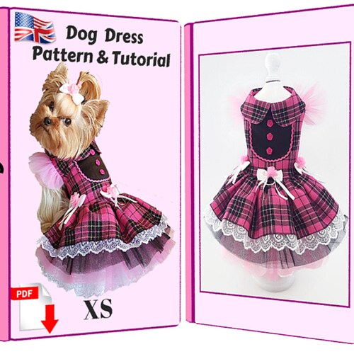 Small Dog Clothes Sewing Pattern PDF Pet Dress Pattern Girl - Etsy
