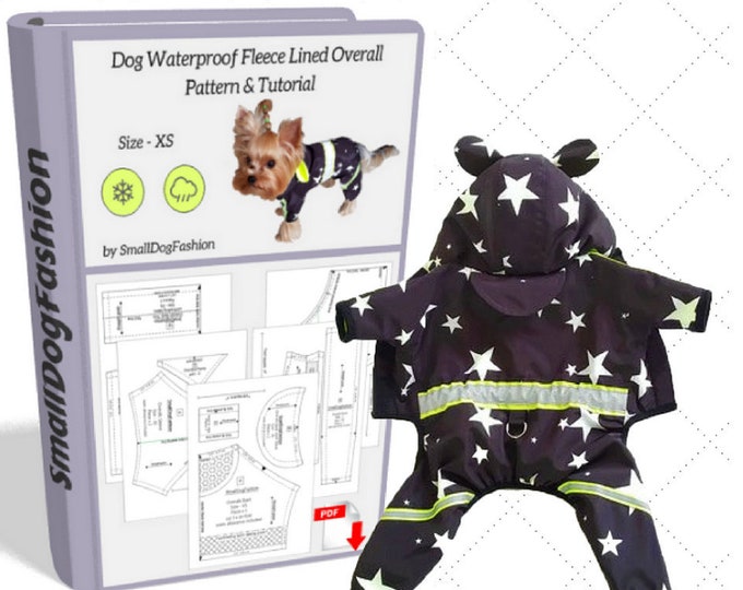 Pdf Pattern For Dog Clothes Pdf Pattern Coat Pattern For Dog Sewing Dog