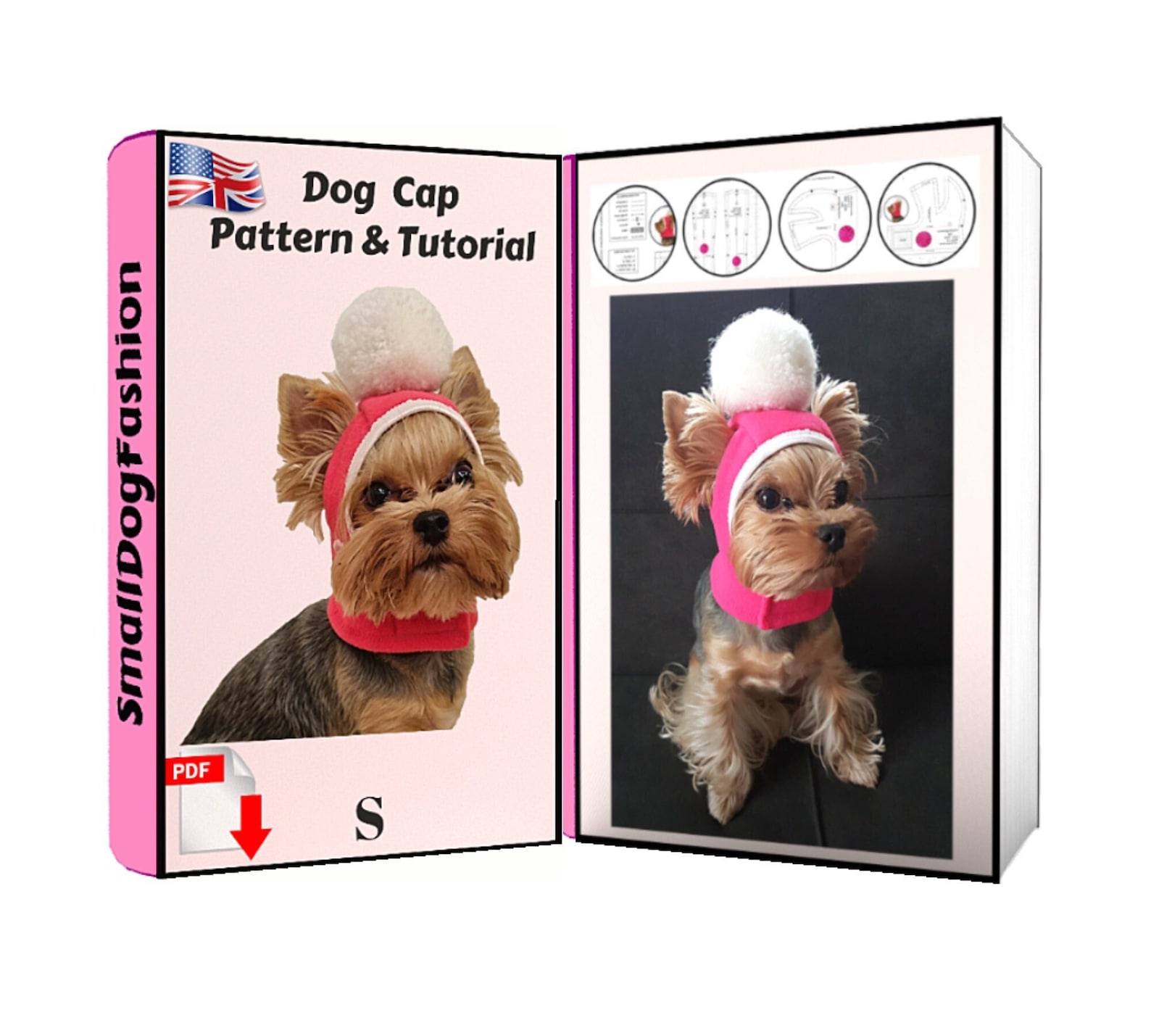Dog Winter Hat Sewing Pattern PDF Small Pet Hat Pet Clothes - Etsy
