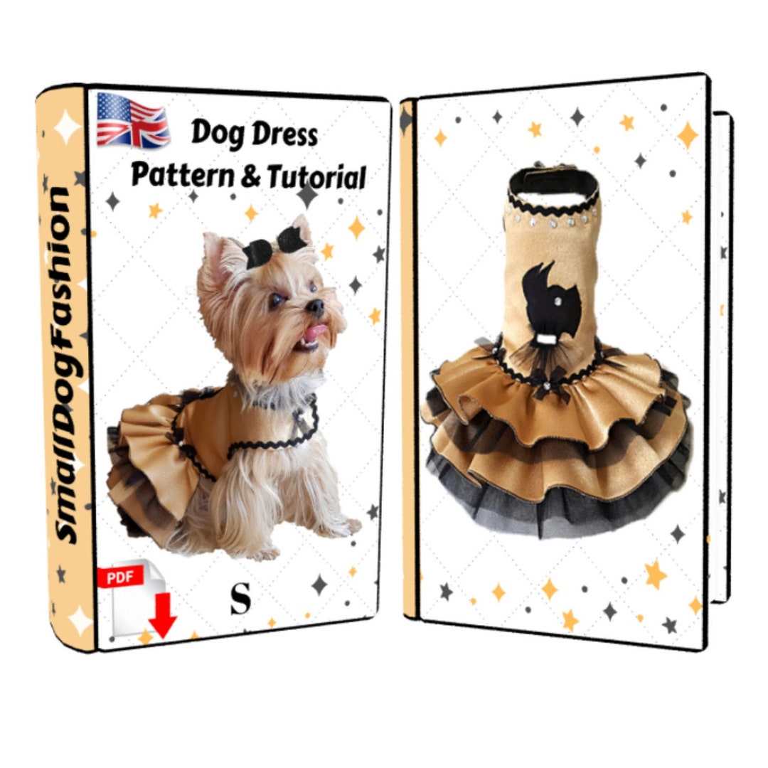 Dog Clothes Pattern For Small Dog Sewing Pattern Dog Dress Small Dog