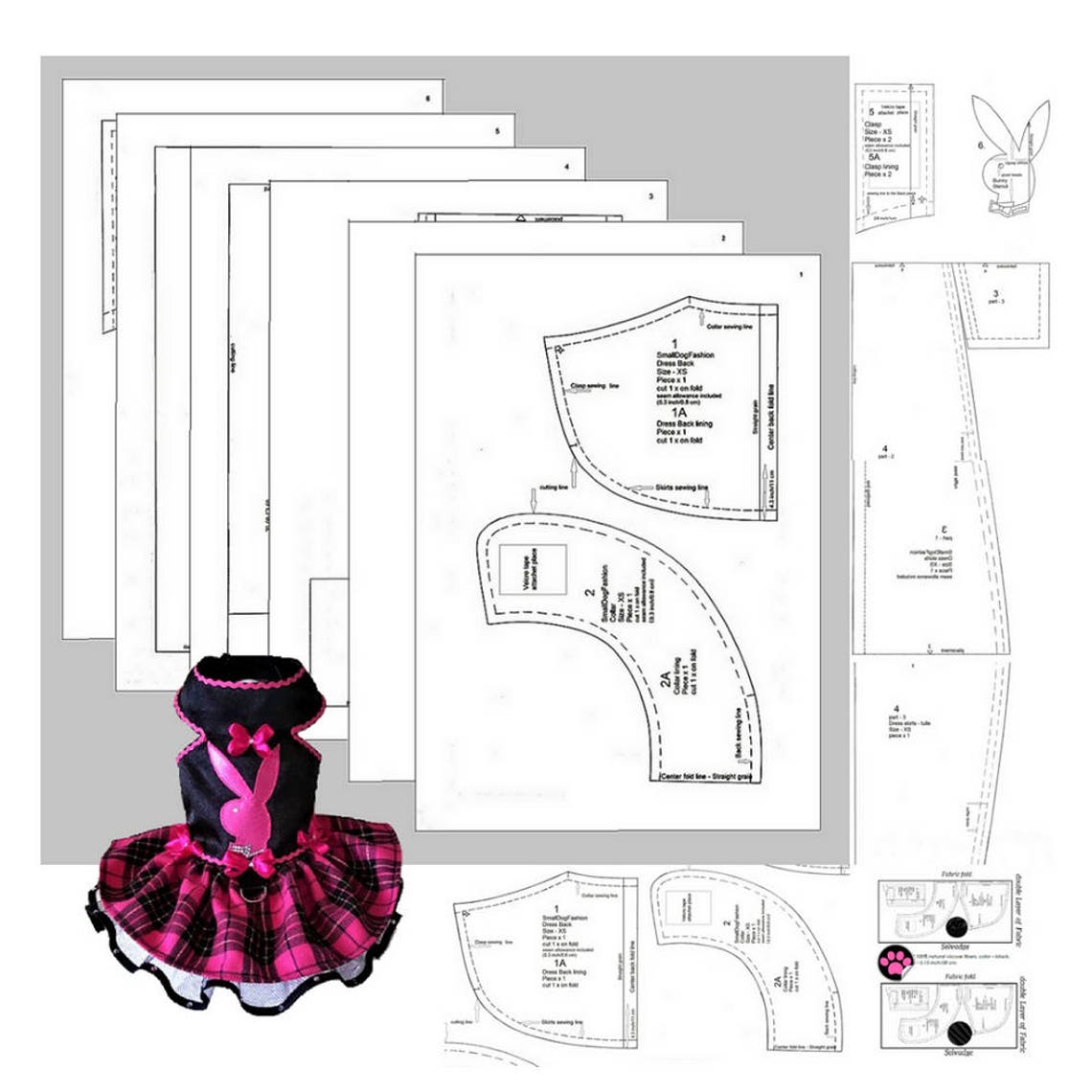 Dog Dress Dog Clothes Pattern Dog Dress Pattern Dog Clothes - Etsy