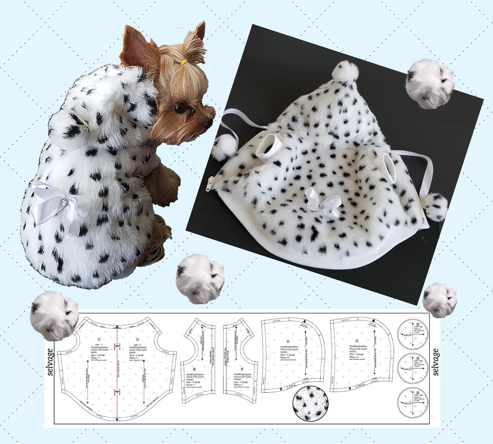 Dog Clothes Pattern Dog Coat Pattern PDF Dog Clothes Small Dog | Etsy