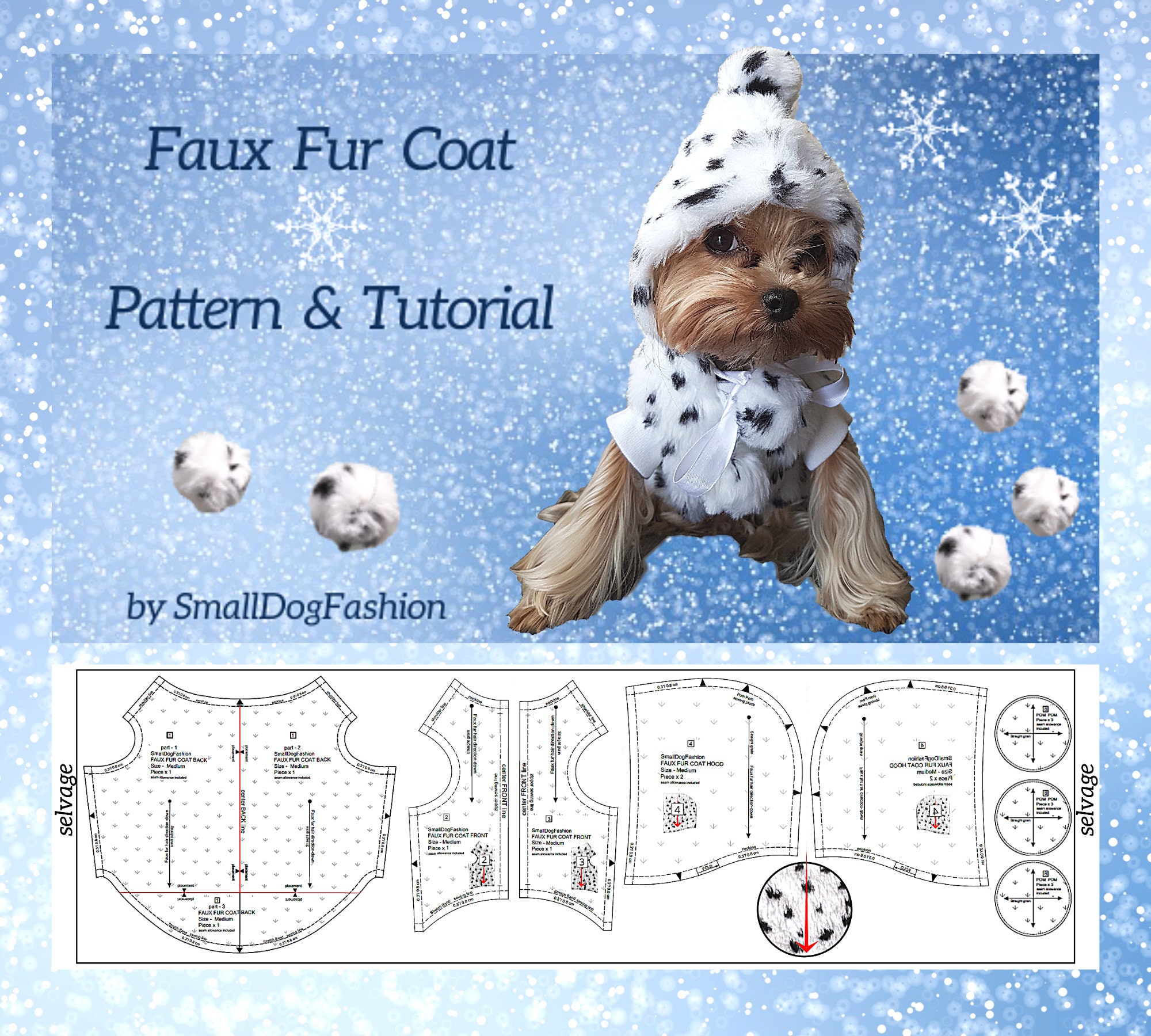 Pattern Dog Clothes Small Dog Clothes Pattern Dog Coat Pattern Dog ...