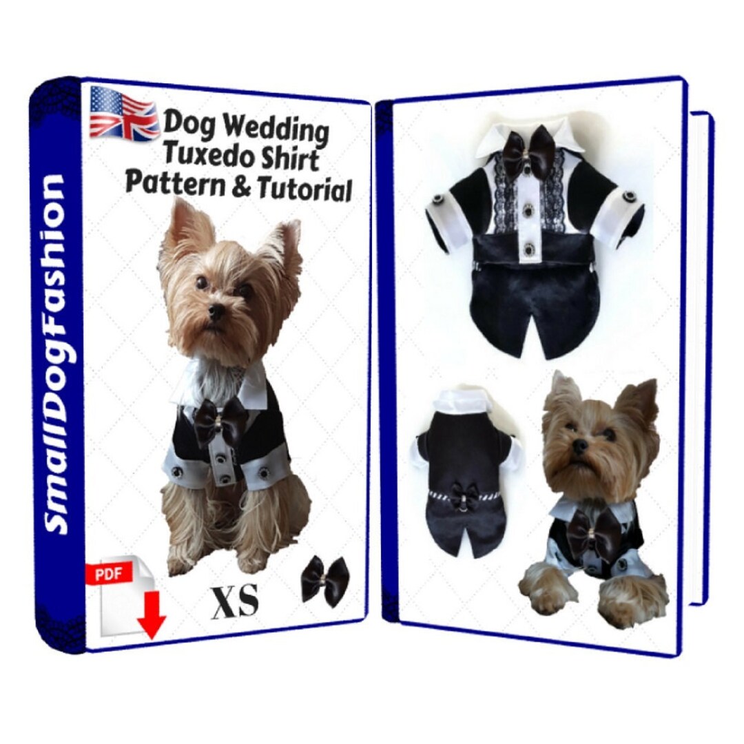 Dog Wedding Tuxedo PDF Sewing Patterns for Dogs Tuxedo Shirt PDF ...