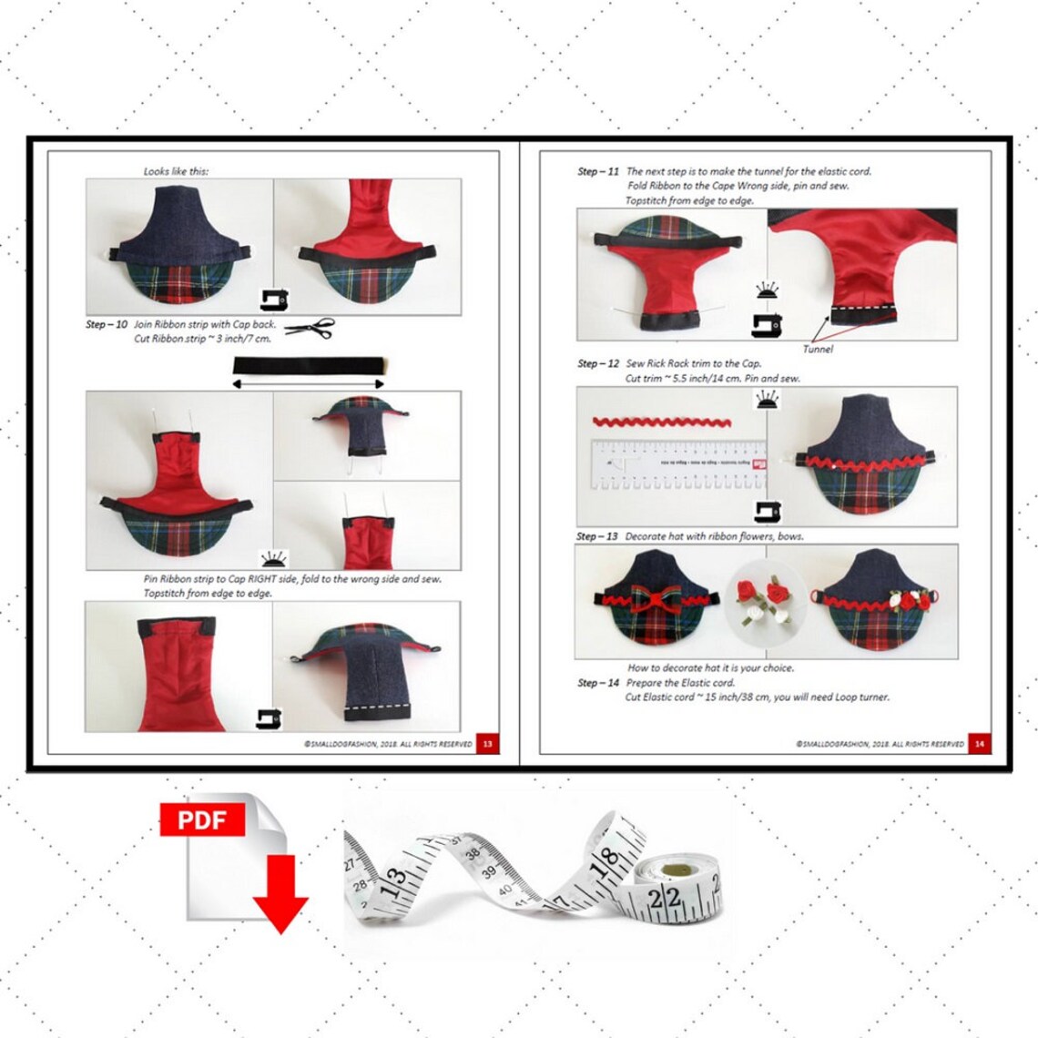 Pet Hat PDF Pattern Small Dog Hat Pattern for Dog Pdf Dog Hat - Etsy ...