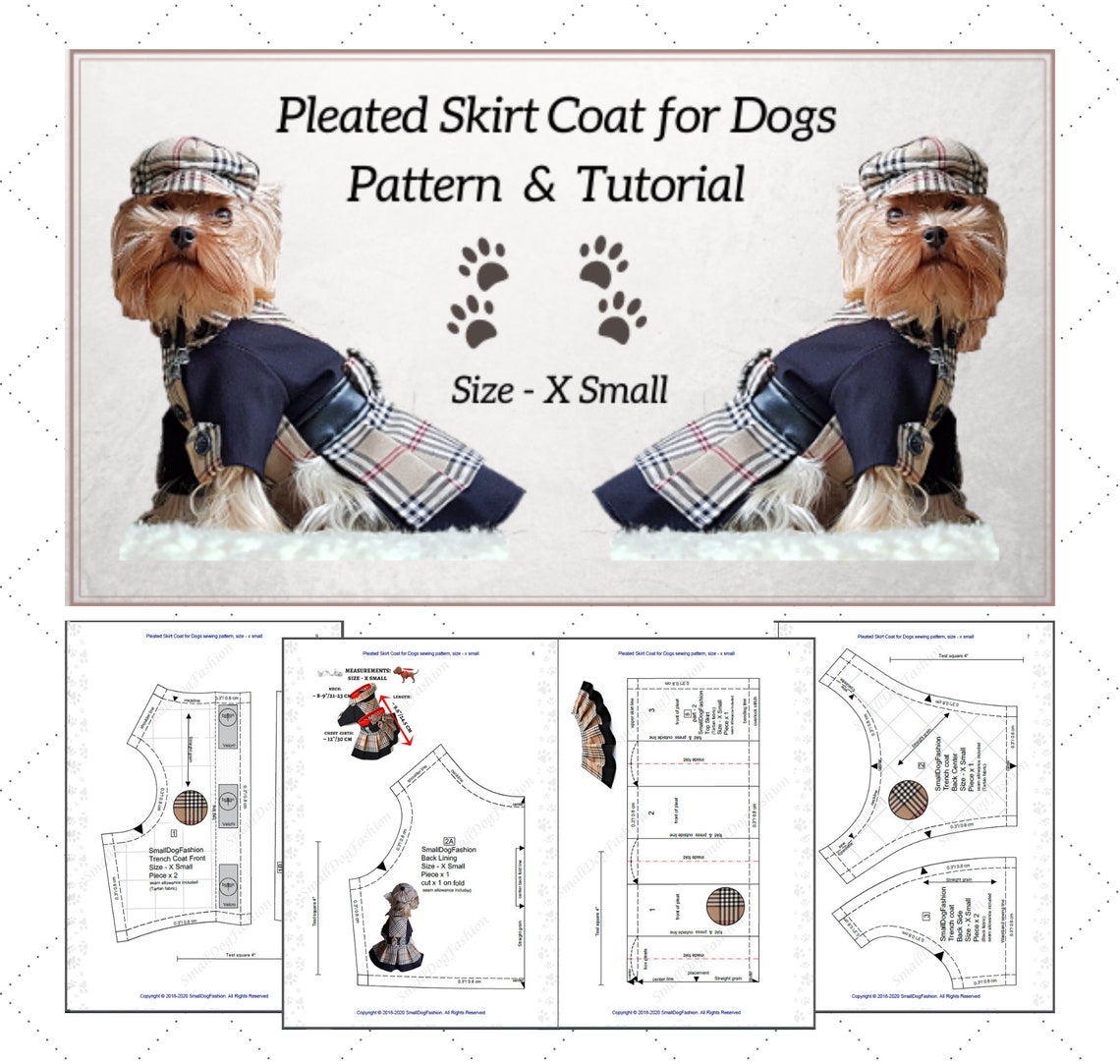 Dog Clothes Coat Sewing Patterns for Small Dogs PDF Dog Clothes Small ...