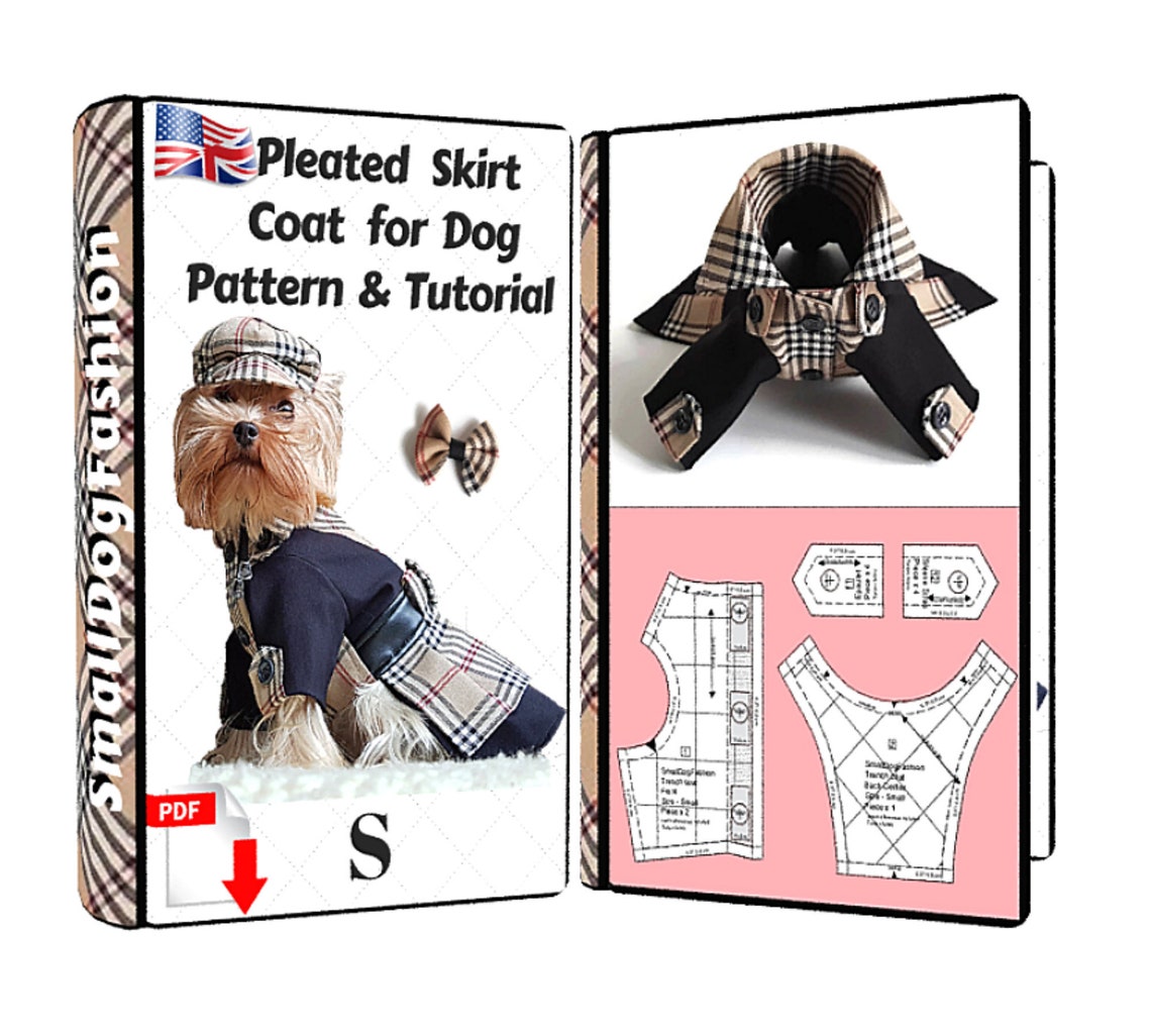 Dog Clothes Coat Sewing Patterns for Small Dogs PDF Dog | Etsy