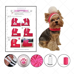 Dog Hat PDF Sewing Pattern Small Pet Hat Pet Clothes Pattern for Dogs ...