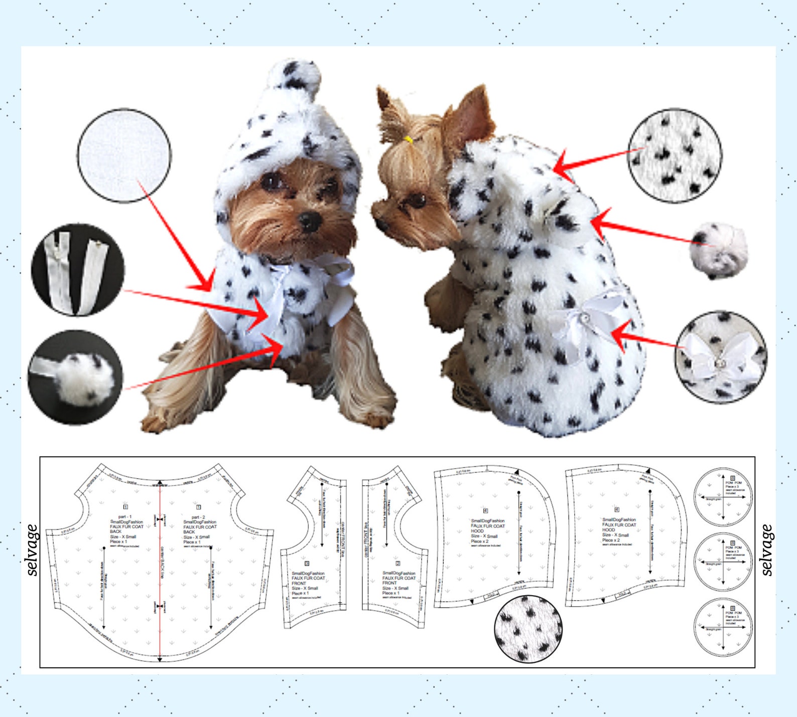 Dog Clothes Pattern Dog Coat Pattern PDF Dog Clothes Small Dog | Etsy