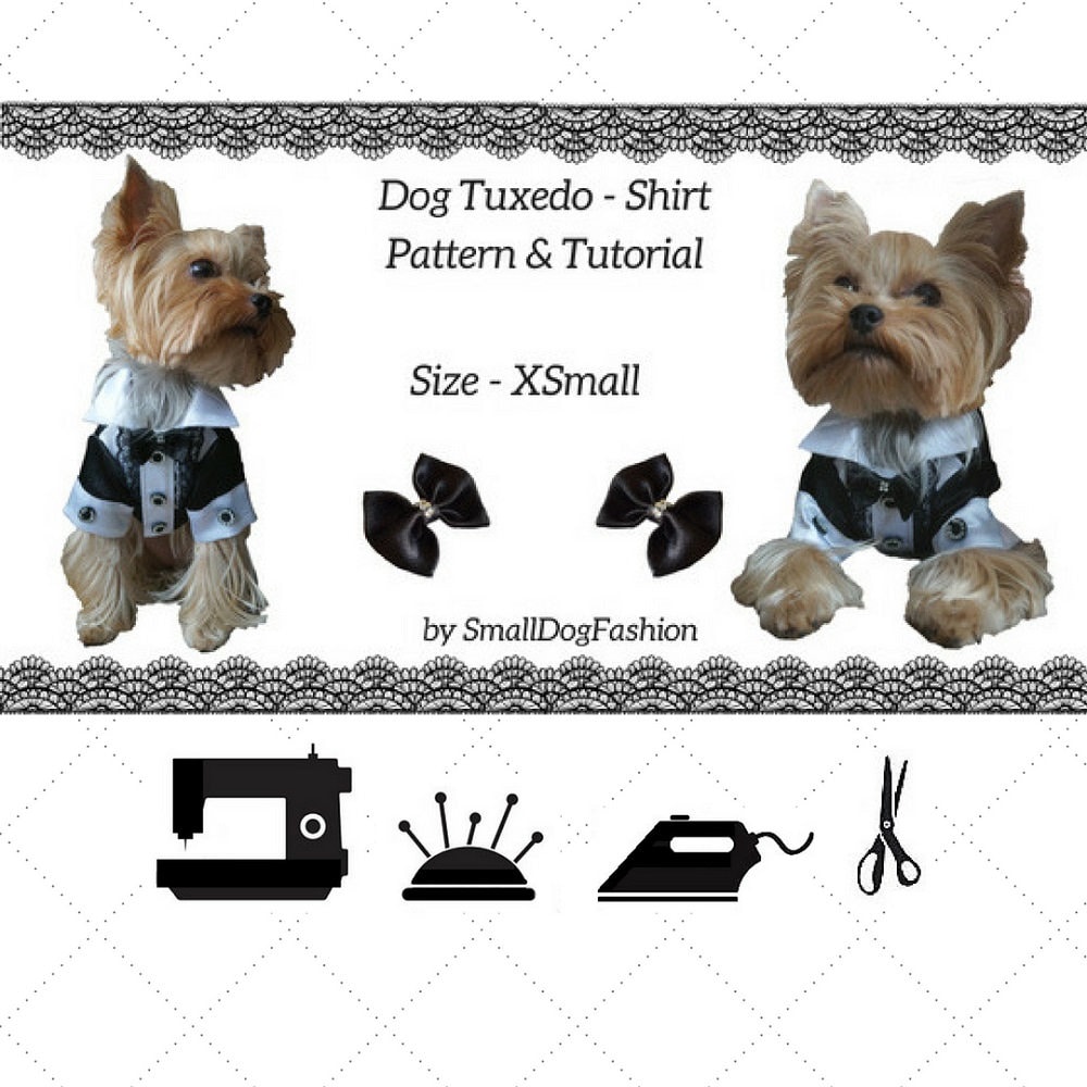 Dog Wedding Tuxedo PDF Sewing Patterns for Dogs Tuxedo Shirt - Etsy Canada
