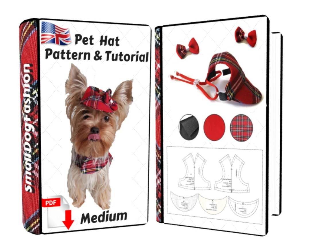 Dog Hat for Dogs PDF Pattern for Dog Clothes Small Dog Hat Pattern Dog ...