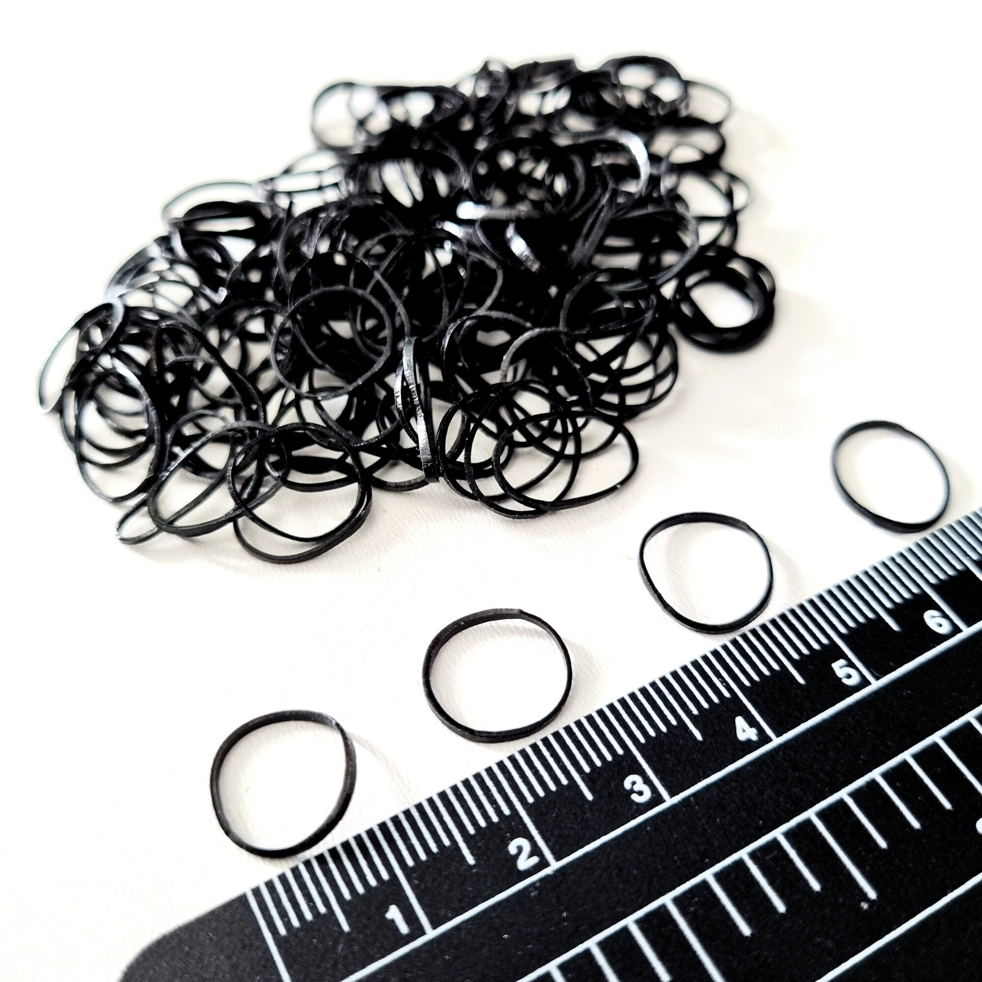 Black Rubber Bands for Dog Hair Bands Dog Grooming Lightweight Elastic ...
