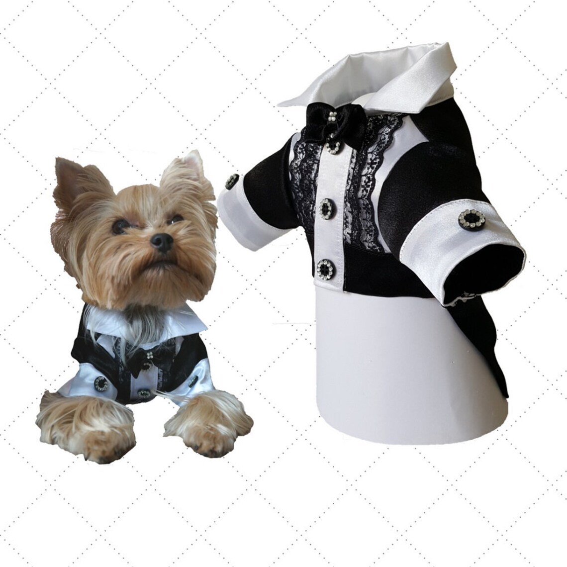 Dog wedding tuxedo PDF sewing patterns for dogs tuxedo shirt | Etsy
