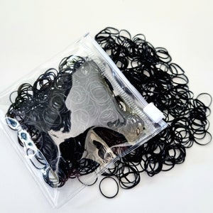 Black Rubber Bands for Dog Hair Bands Dog Grooming Lightweight Elastic ...
