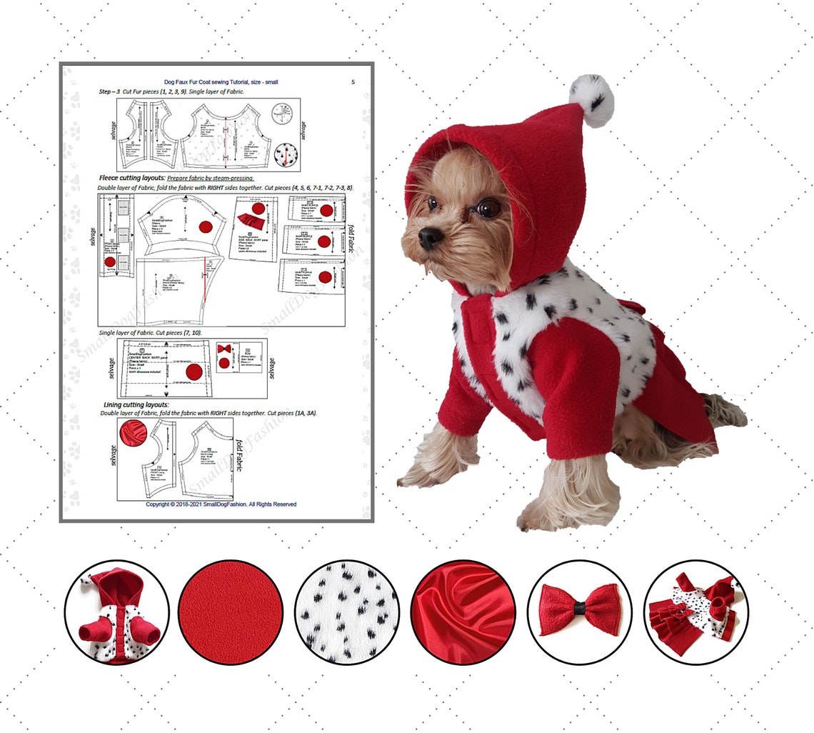 Dog Clothes Pattern Dog Coat Pattern PDF Dog Clothes Small Dog - Etsy